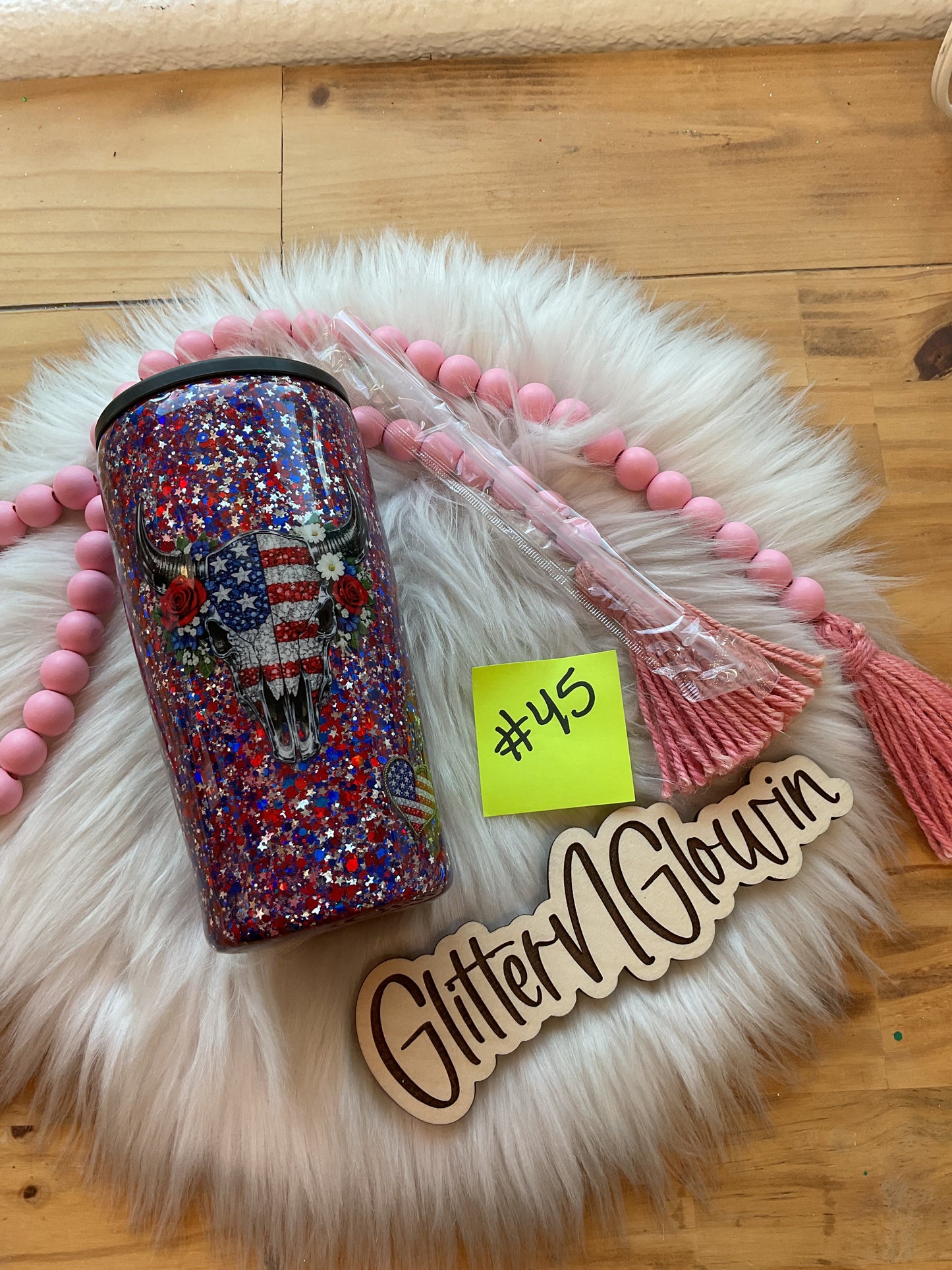 45. 4-in-1 – Anthem (4th of July) w/ decal – Glitter N Glowin